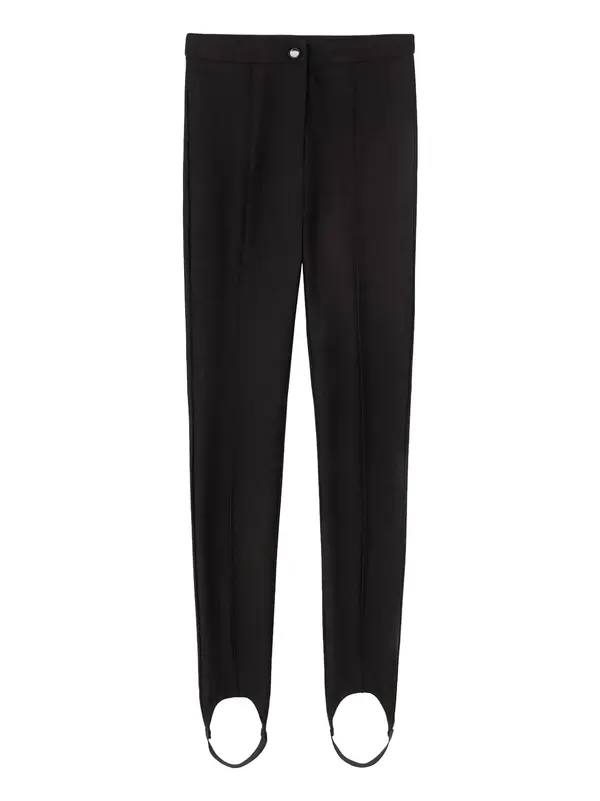 Pinko Creased Straight-leg Trousers - Black