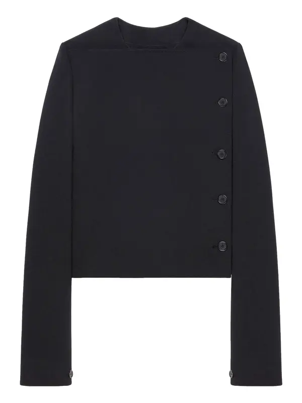 COURREGES Buttoned Tailored Jacket - Black