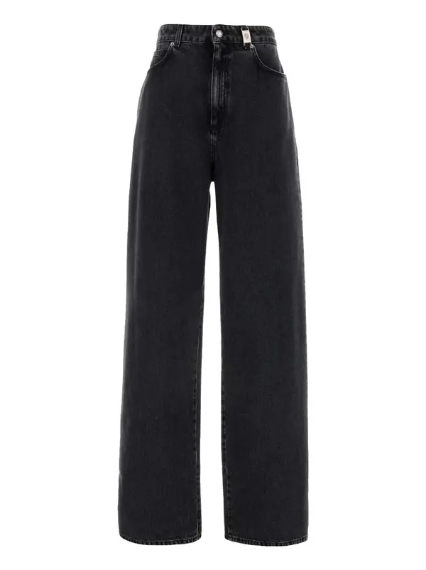 Alexander McQueen Wide Leg Jeans - Black