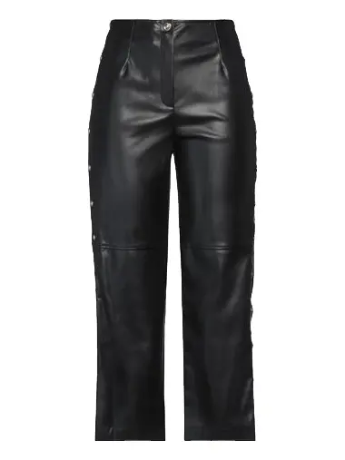 Just Cavalli Coated Straight-leg Pants - Black