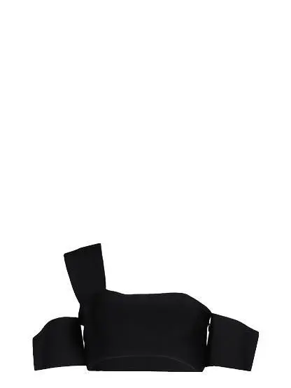 Alexander McQueen One-shoulder Top - Black