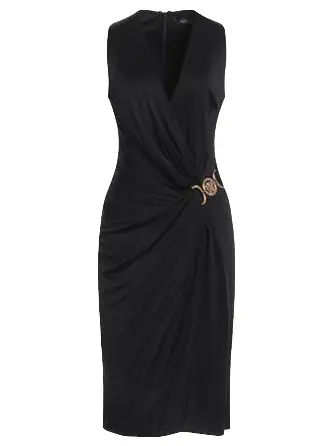 Versace Midi Bodycon Dress - Black