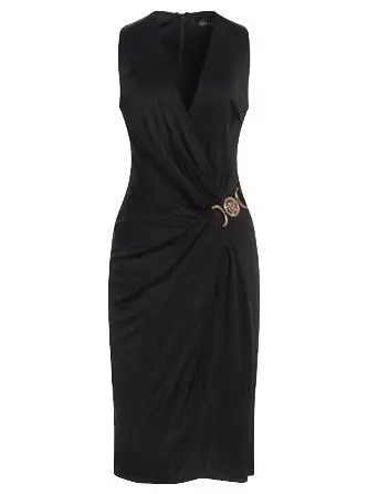 Versace Midi Viscose Dress - Black