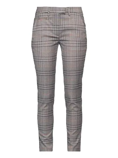 DONDUP Checked Tapered Trousers - Brown