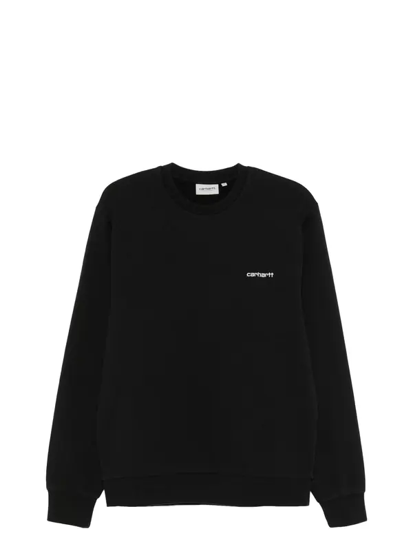 Carhartt Work In Progress Script Embroidery Sweatshirt - Black