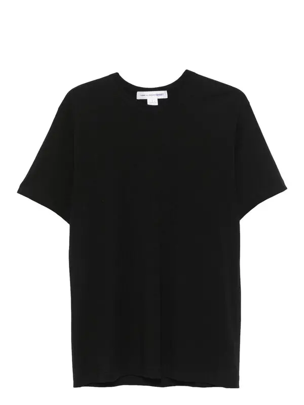 Comme Des Garçons Patch-lettering T-shirt - Black