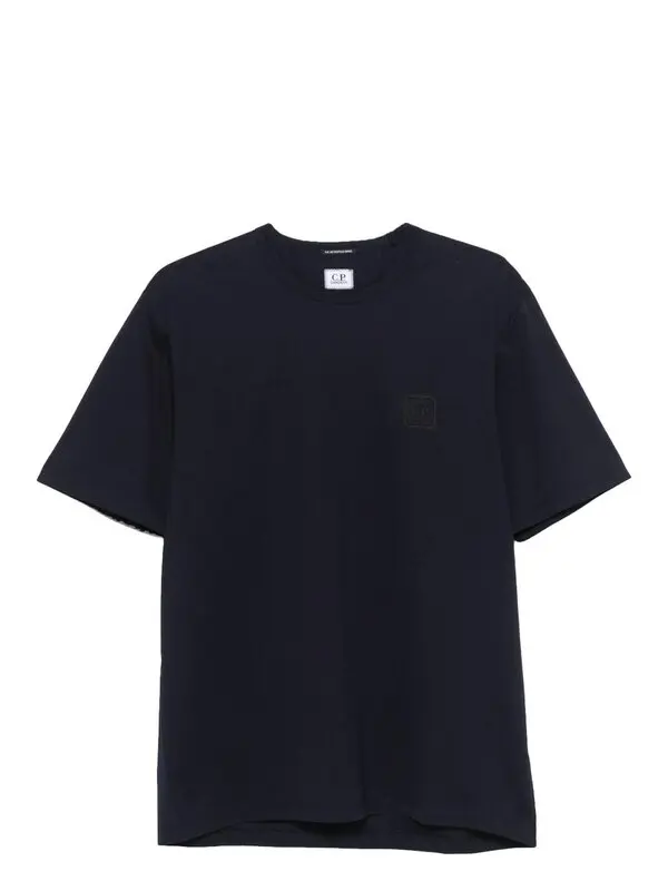 C.P. COMPANY Logo-stamp T-shirt - Blue