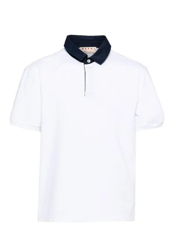 Marni Short Sleeves Polo Shirt - White