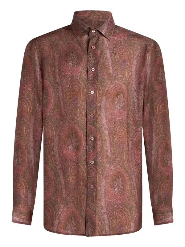 Etro Paisley-print Shirt - Red