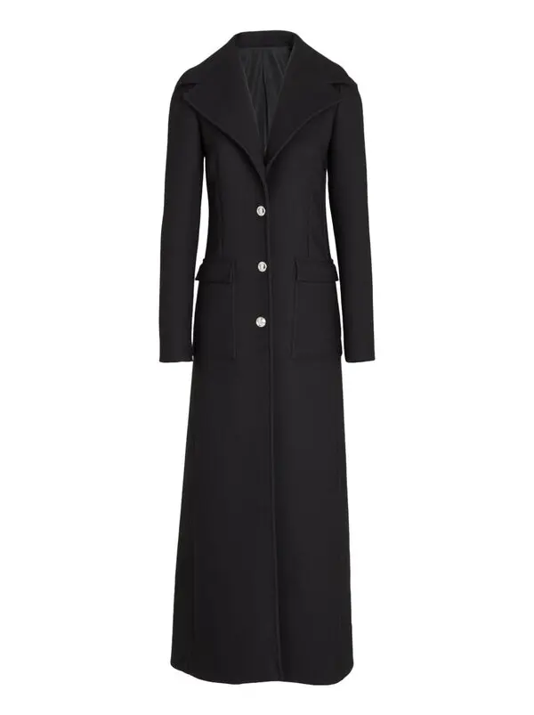 Giambattista Valli Gabardine Coat - Black