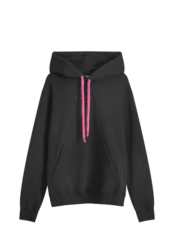 LANVIN Tubular Curb Hoodie - Black