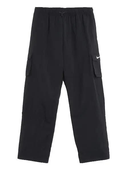 Nike High-rise Woven Cargo Pants - Black/white