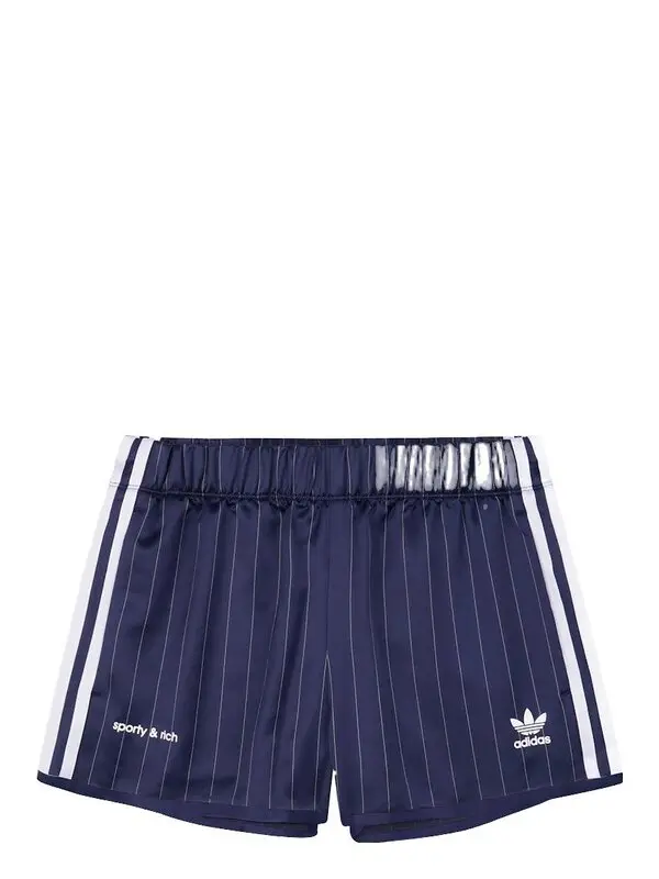Adidas X Sporty & Rich Track Short - Navy Blue/white