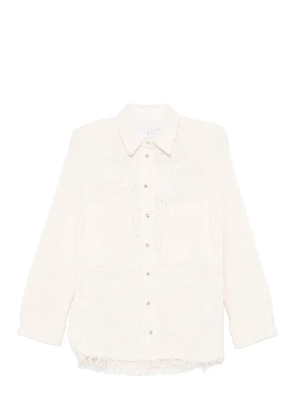 IRO PARIS Solaria Tweed Shirt - Neutrals