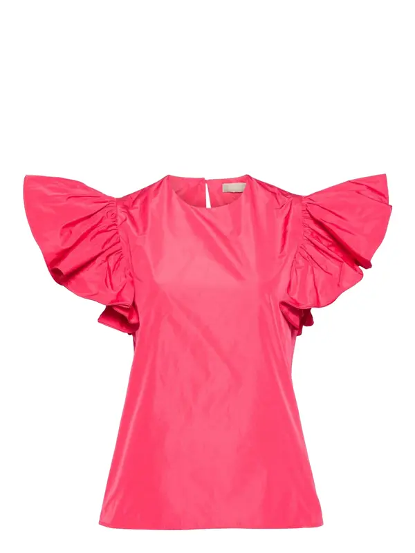 Elie Saab Taffeta Top - Pink