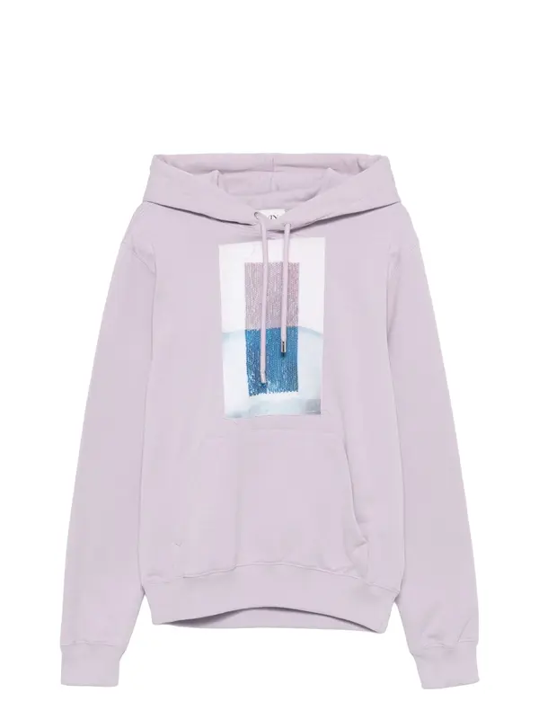 LANVIN Classic Archive-print Hoodie - Purple