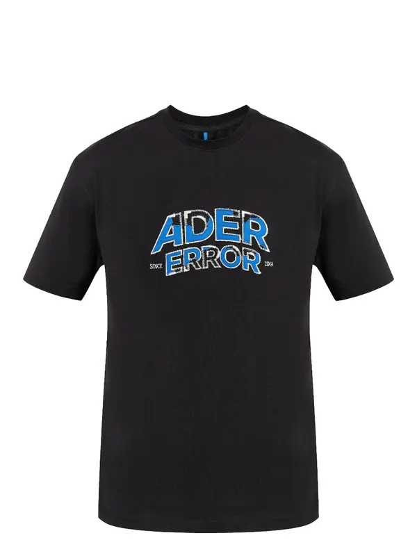 ADER ERROR Logo-embroidered T-shirt - Black