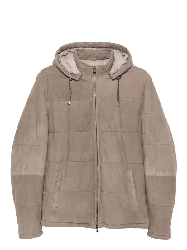 BARBA NAPOLI Puffer Jacket - Brown