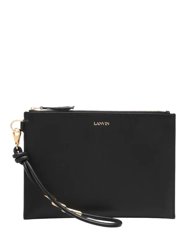 LANVIN Leather Clutch - Black