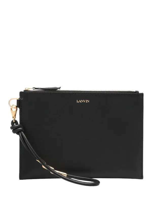 LANVIN Leather Clutch - Black