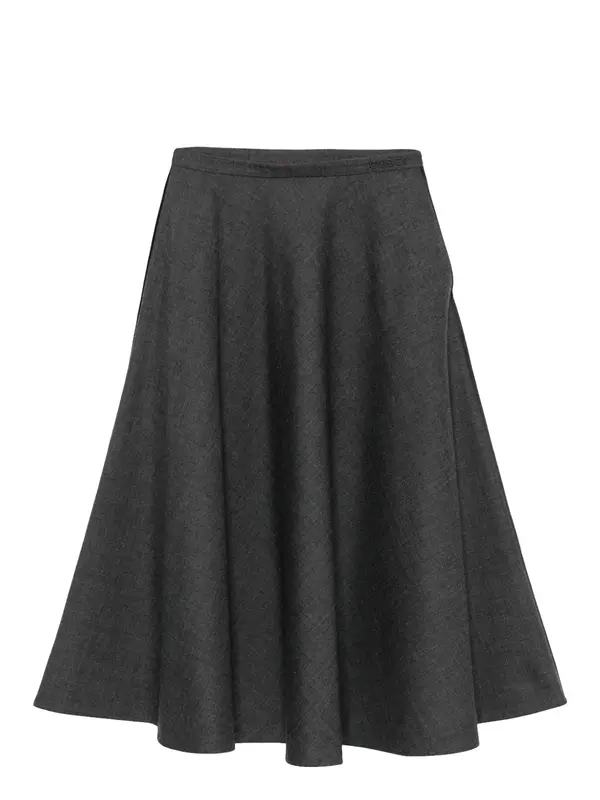 Gucci Flared Midi Skirt - Grey