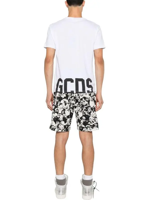 Gcds Low Band Logo T-shirt - White
