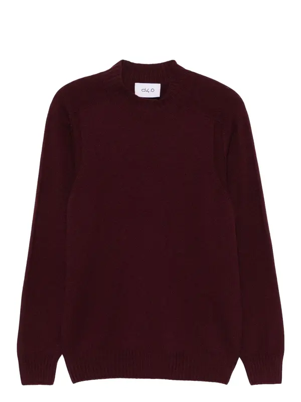 D4.0 Virgin Wool Sweater - Red