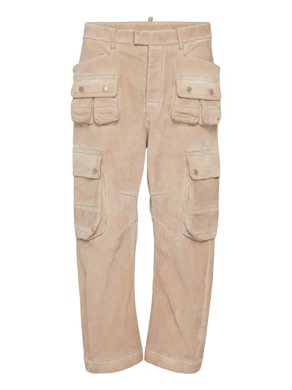 Dsquared2 Faded-effect Cargo Trousers - Neutrals