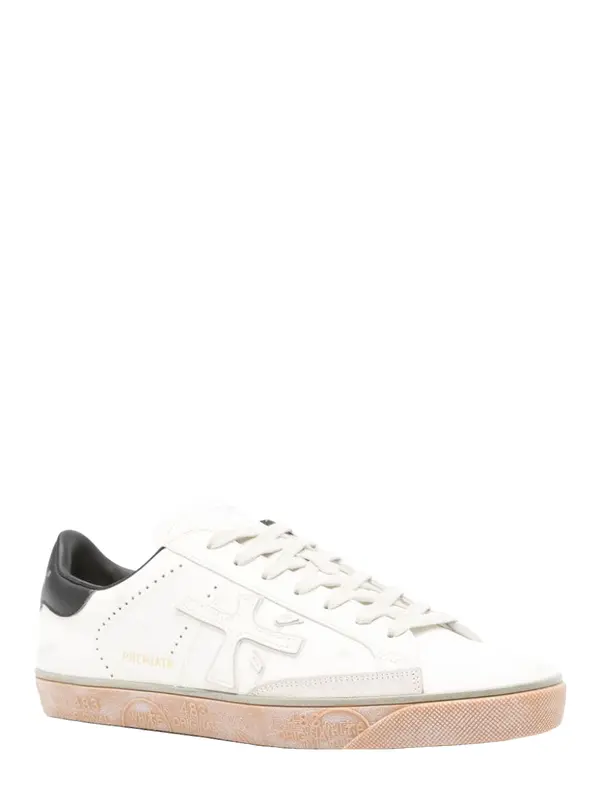 Premiata Logo-appliqué Sneakers - White