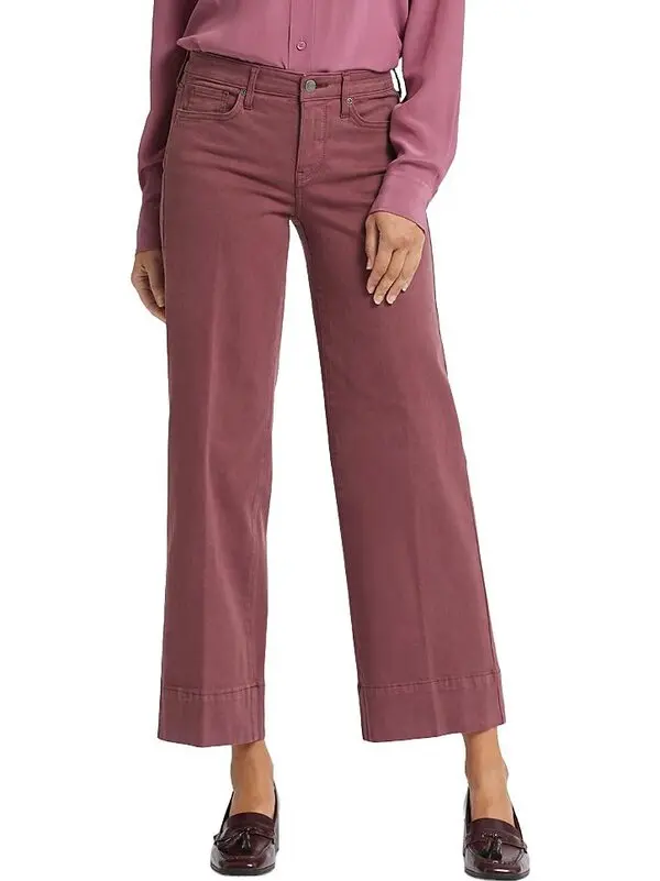 NYDJ Teresa Mid-rise Wide Leg Ankle Jeans - Tavern
