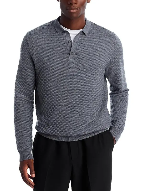 BOSS Diluigi Polo Sweater Exclusive - Grey