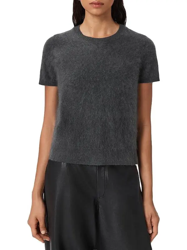 ALLSAINTS Rebel Cashmere Tee - Graphite Grey