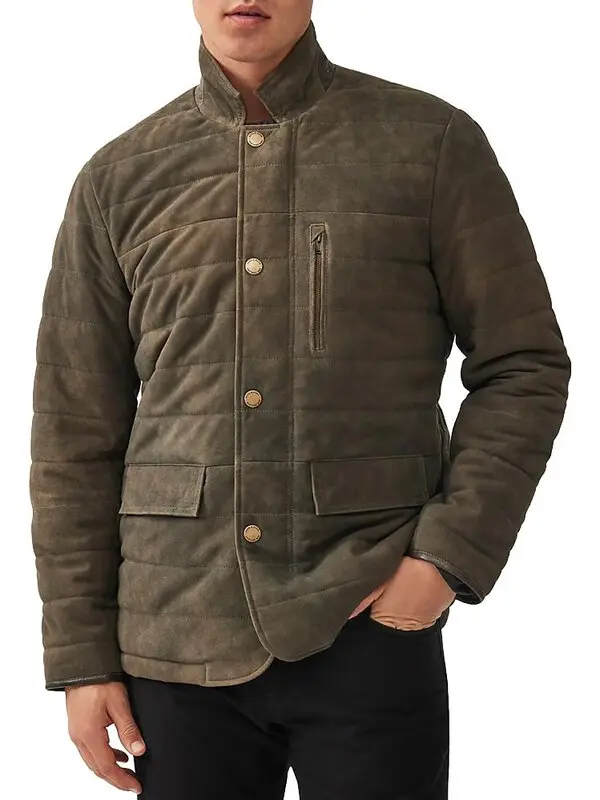 Rodd & Gunn Savill Road Quilted Leather Jacket - Fawn