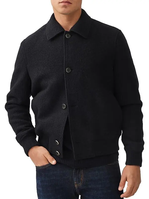 Rodd & Gunn Washington Avenue Wool Bomber Jacket - French Navy