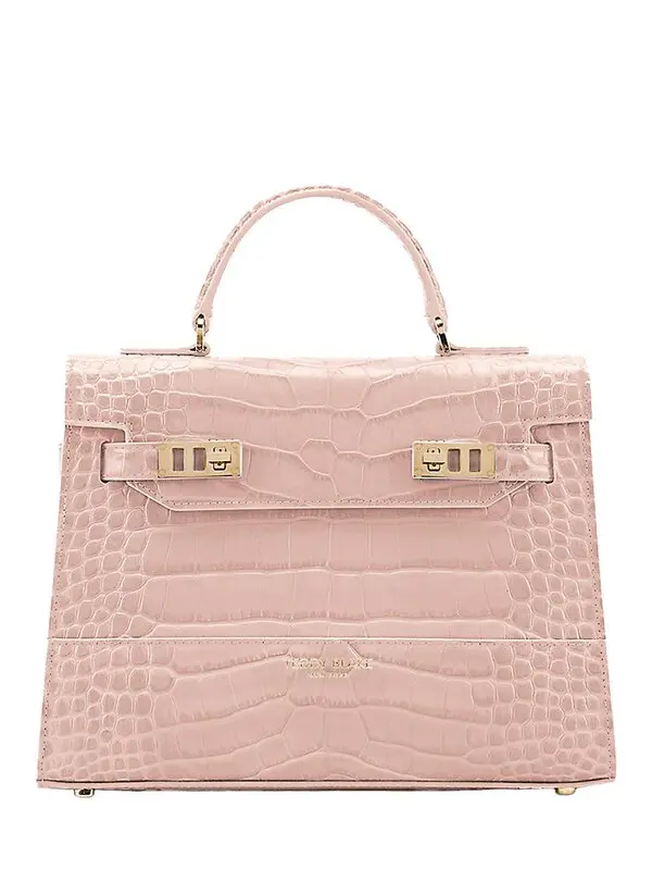 TEDDY BLAKE Kim Croco 11 Shoulder Bag - Croco Pink