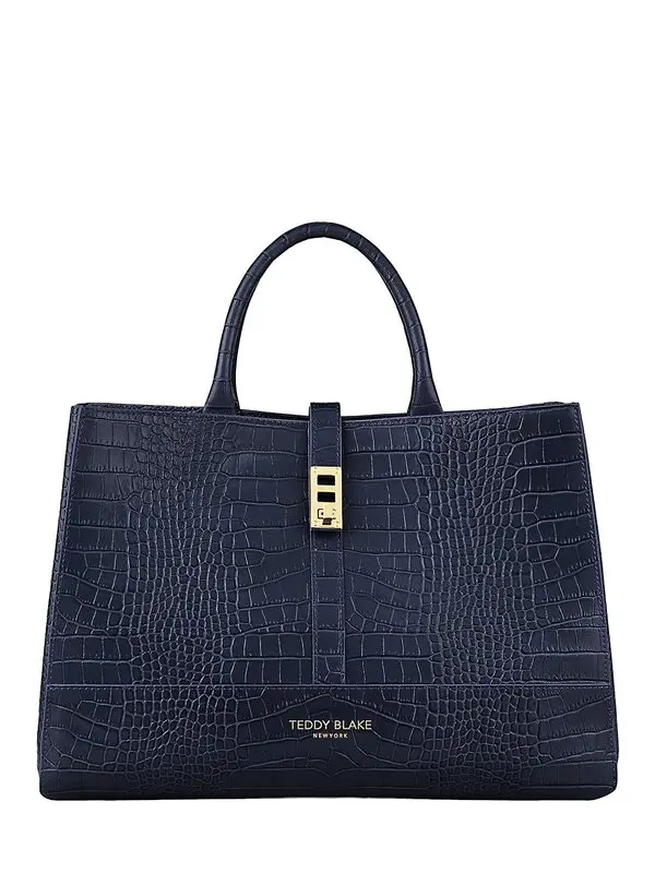 TEDDY BLAKE Lola Stampatto 15 Satchel - Dark Blue