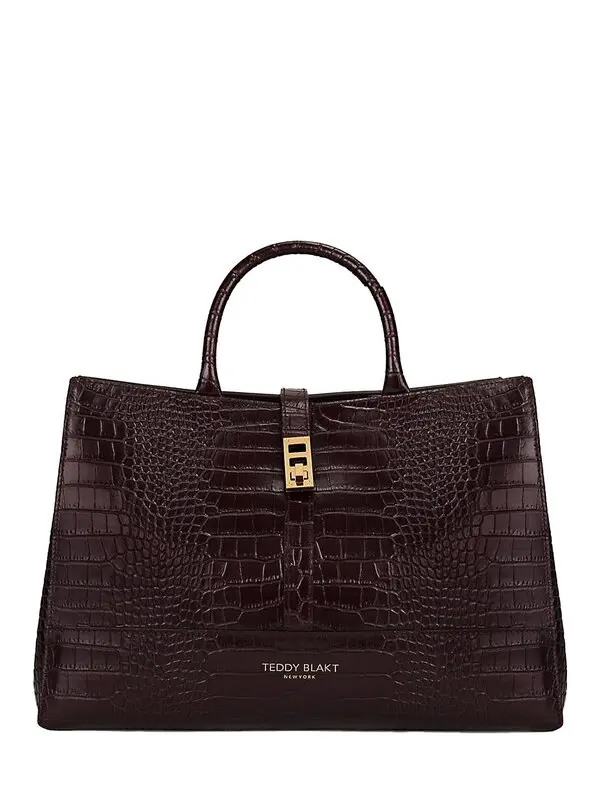 TEDDY BLAKE Lola Croco 15 - Dark Brown