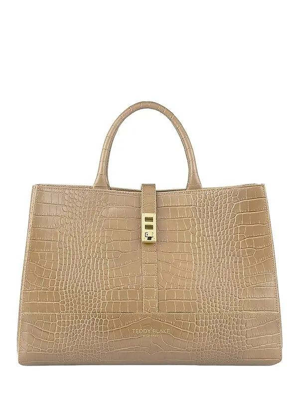 TEDDY BLAKE Lola Stampatto 15 Satchel - Light Beige