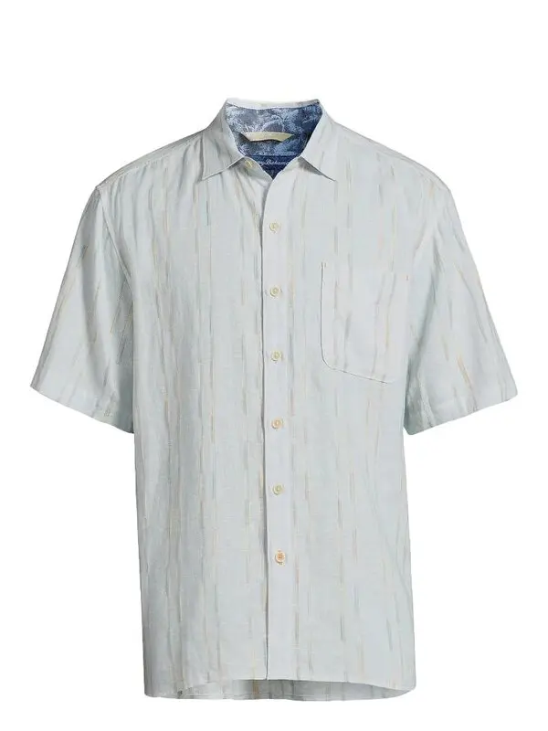 Tommy Bahama Sonora Stripe Button-front Shirt - Dew Drop