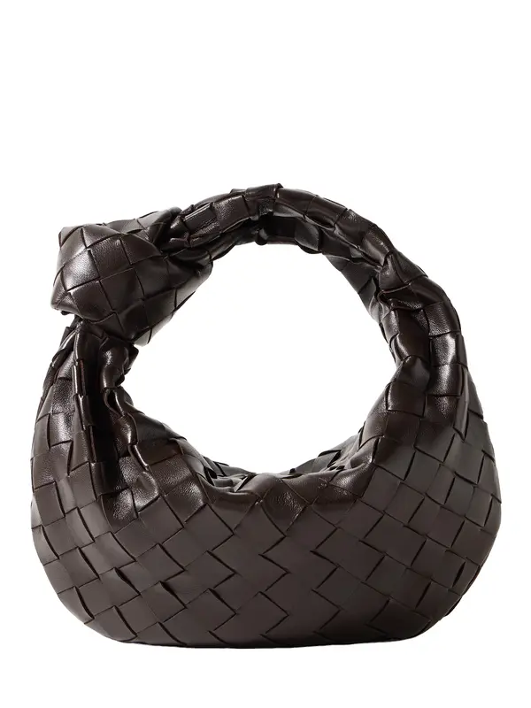 Bottega Veneta Jodie Mini Intrecciato Leather Tote - Brown