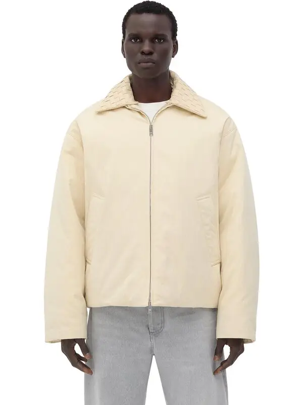 BOTTEGA  VENETA Bottega Veneta Cotton Twill Puffer Jacket - Sea Salt