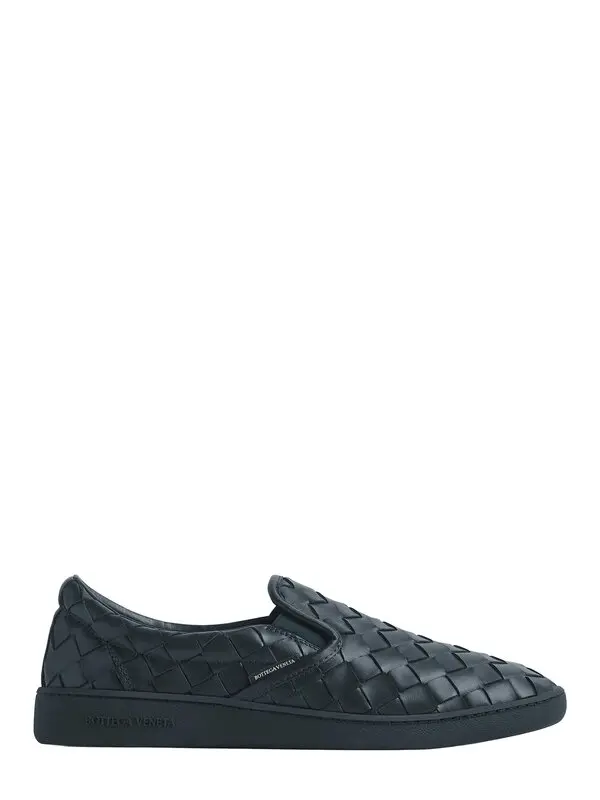 BOTTEGA  VENETA Bottega Veneta Sawyer Intrecciato Leather Sneakers - Shadow