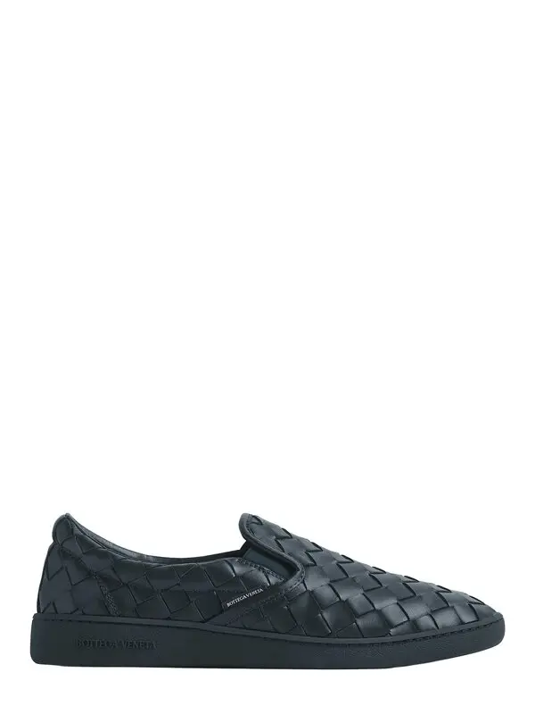 Bottega Veneta Intrecciato Leather Slip-on Sneaker - Shadow