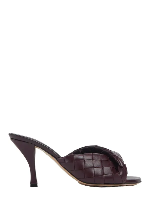 Bottega Veneta Blink Intrecciato Leather Mule - Dark Barolo