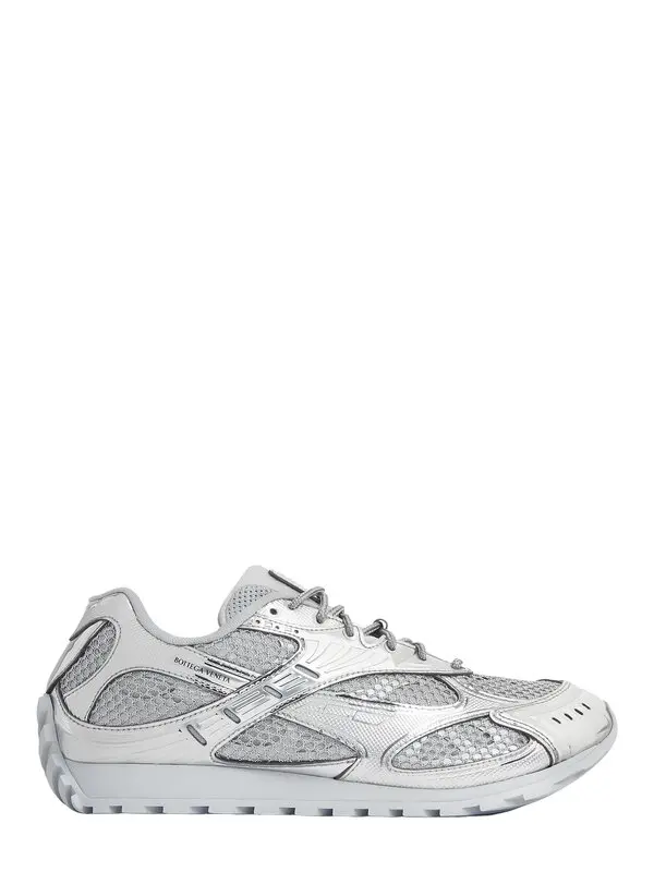 BOTTEGA  VENETA Orbit Lace-up Sneakers - Silver