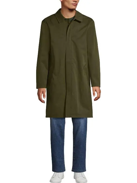 LANDS' END Waterproof Mac Raincoat - Woodland Moss