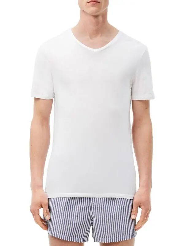 Lacoste 3-pack Essential V-neck T-shirts - White