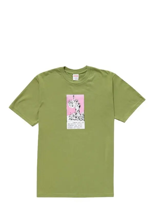 Supreme Liberty Tee Shirt - Moss