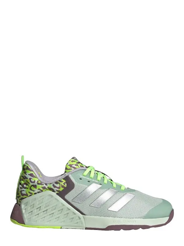 Adidas Dropset 3 Gfx Athletic Sneakers - Linen Green/silver Metallic/lucid Lemon