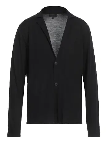 Emporio Armani Virgin Wool Cardigan - Black